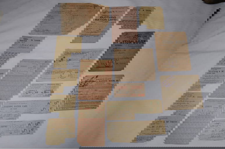 Australian Ration Cards And Booklets.