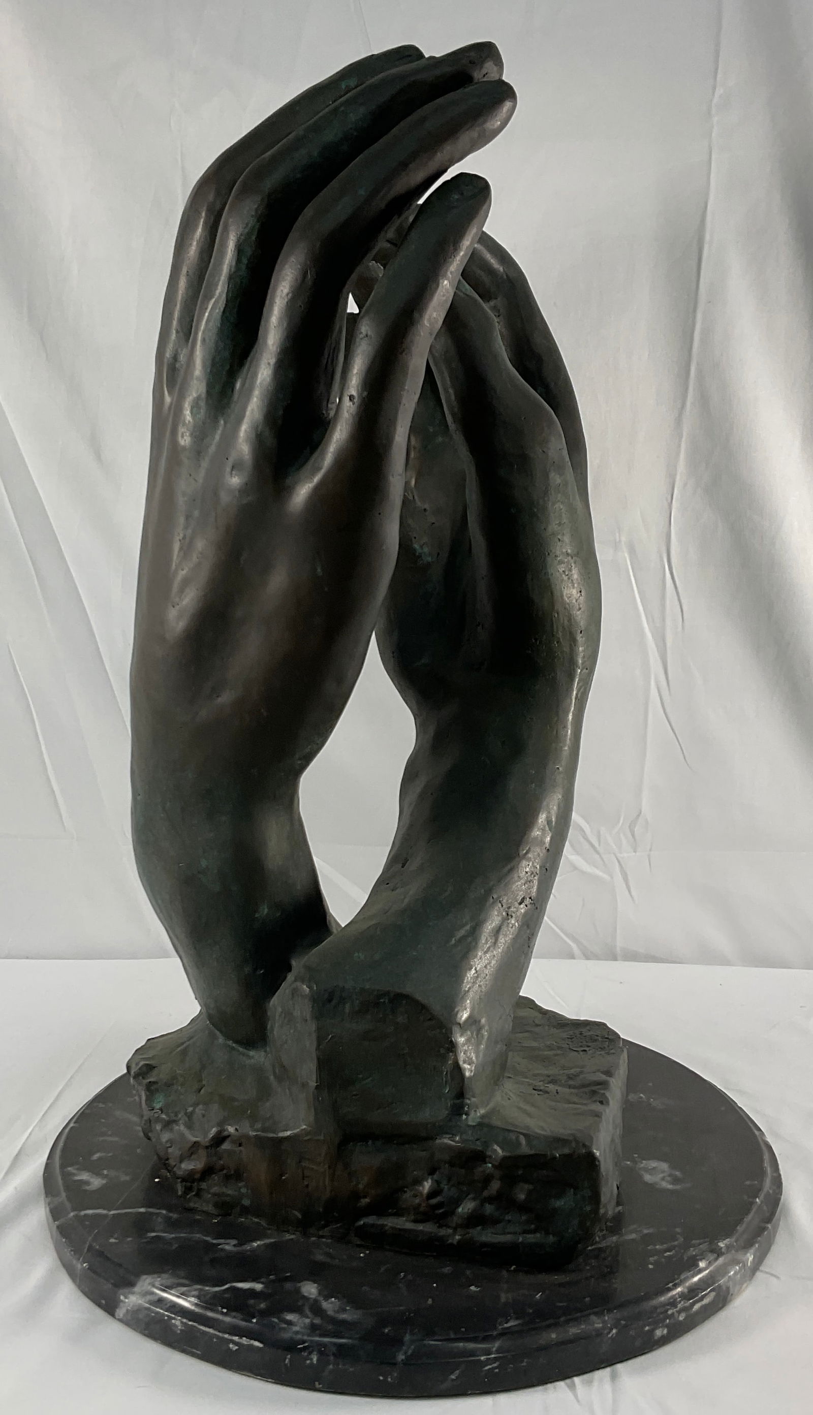 The Cathedral By Rodin (after) Bronze Sculpture Auction
