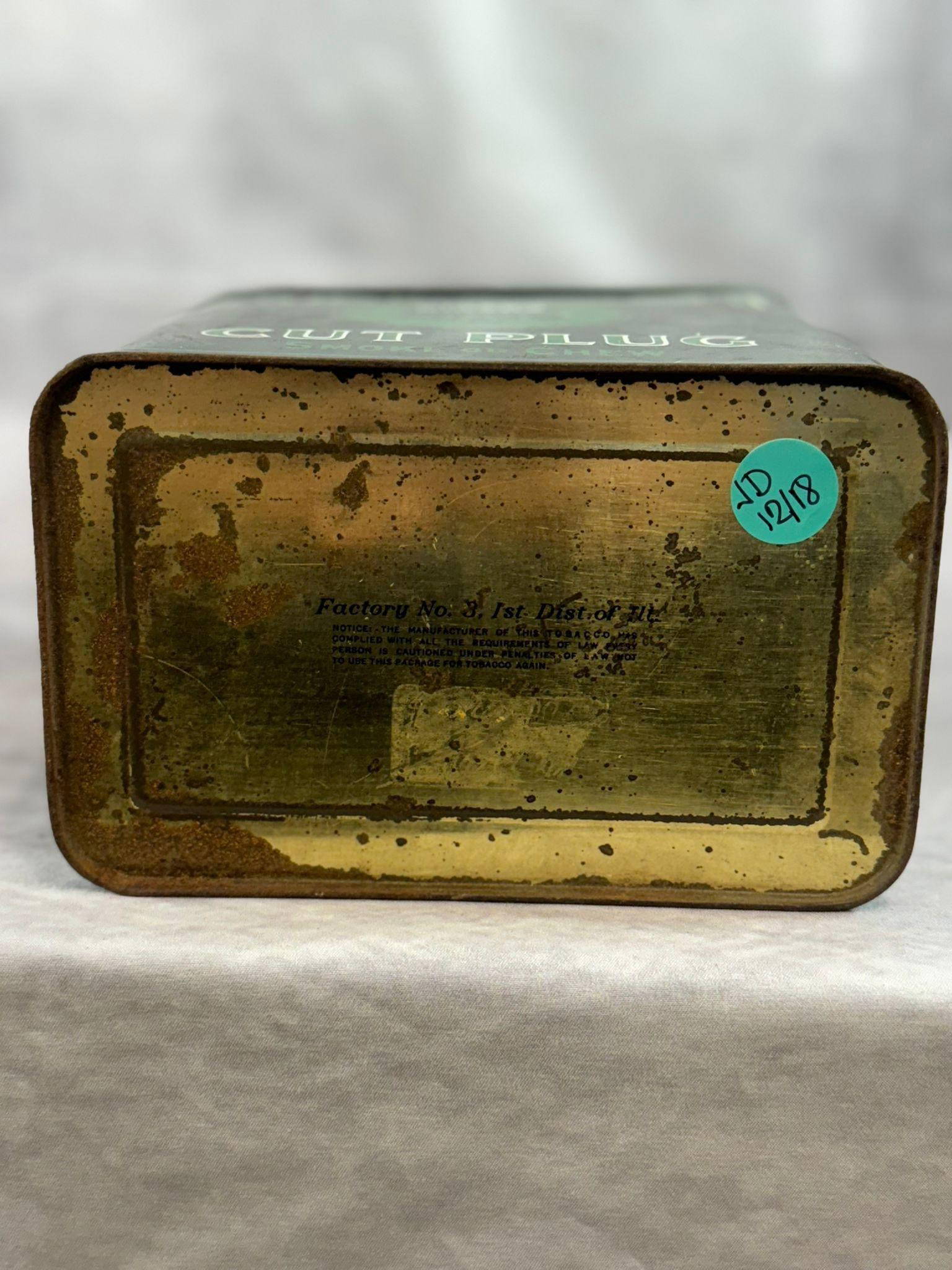 Belfast Cut Plug Tobacco Tin Auction
