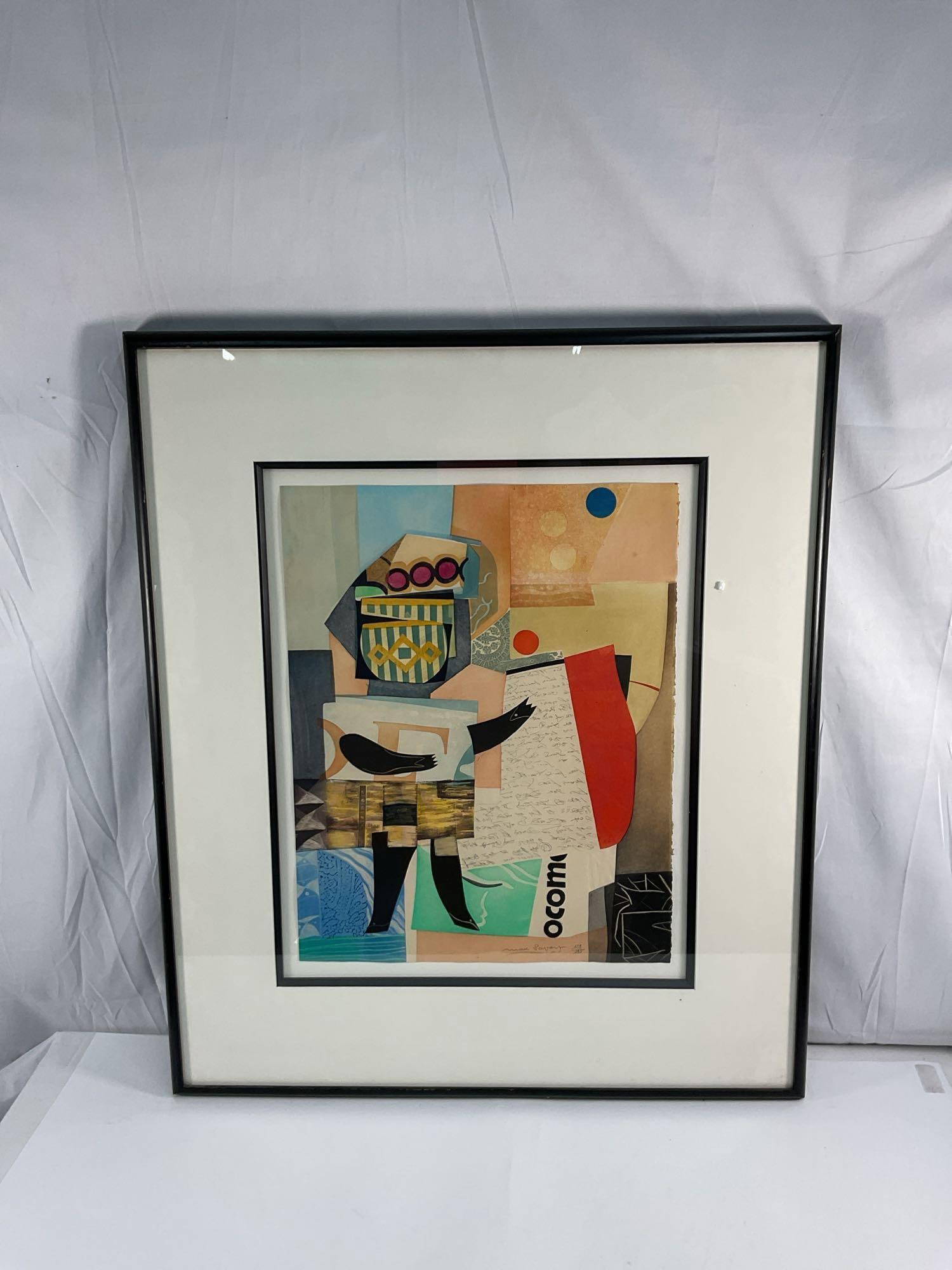 Abstract Geometric Artwork – Signed Max Papart (1911–1994) 129/195 Auction