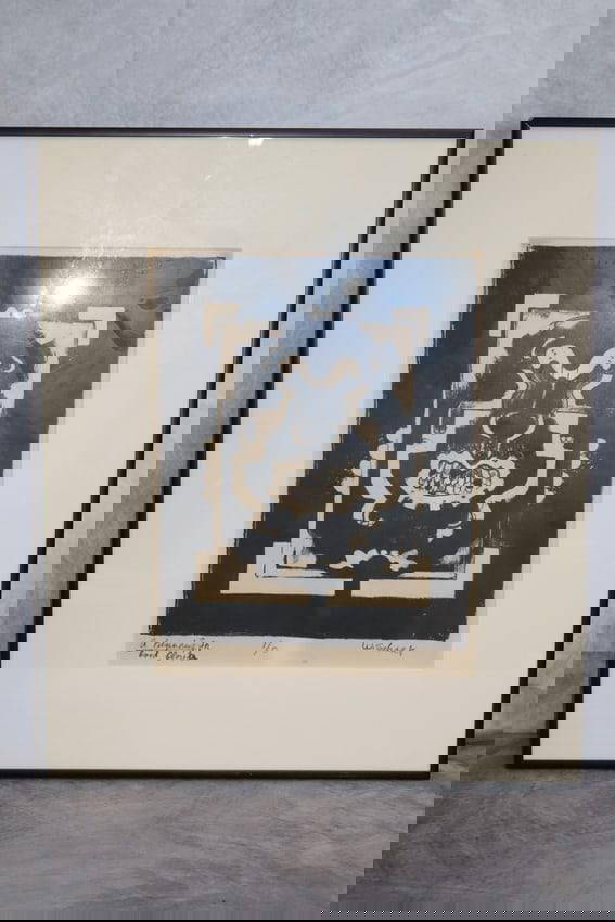 Buy Abstract Black And White Print By William Schaaf (american, B. 1944 ...