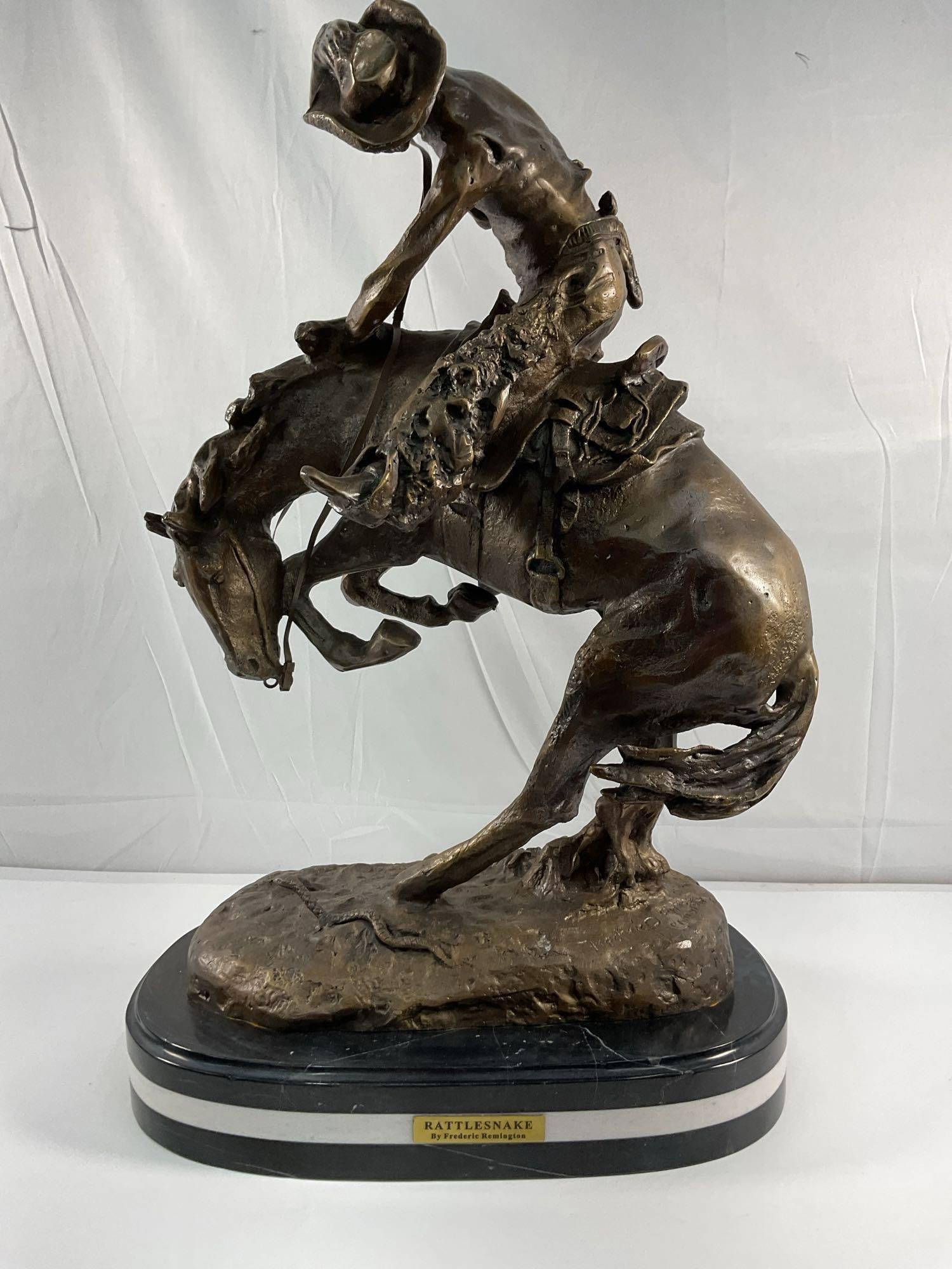 Frederick Remington Bronze - Rattle Snake Auction