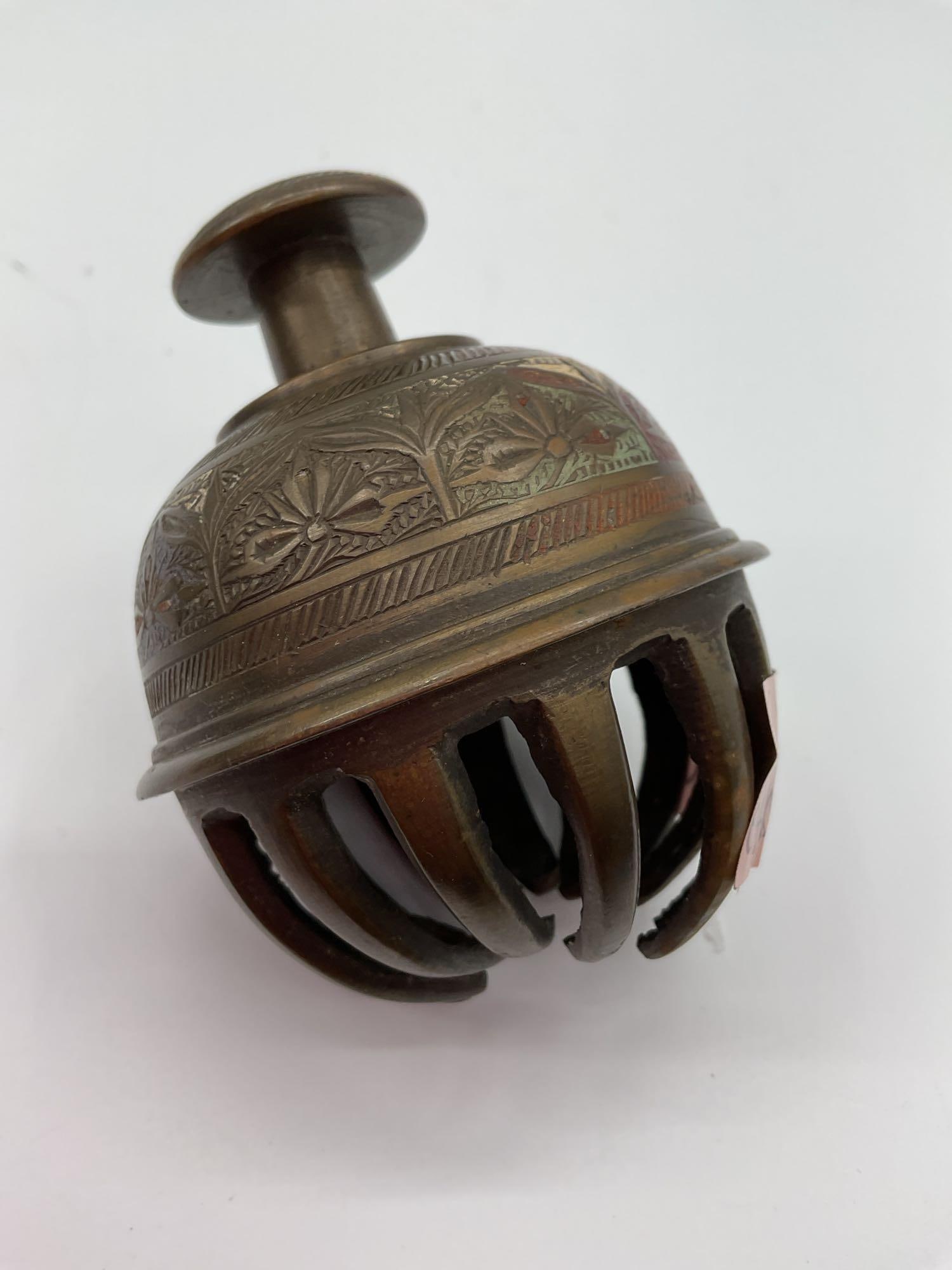 Antique Brass Claw-style Pomander Or Censer Auction