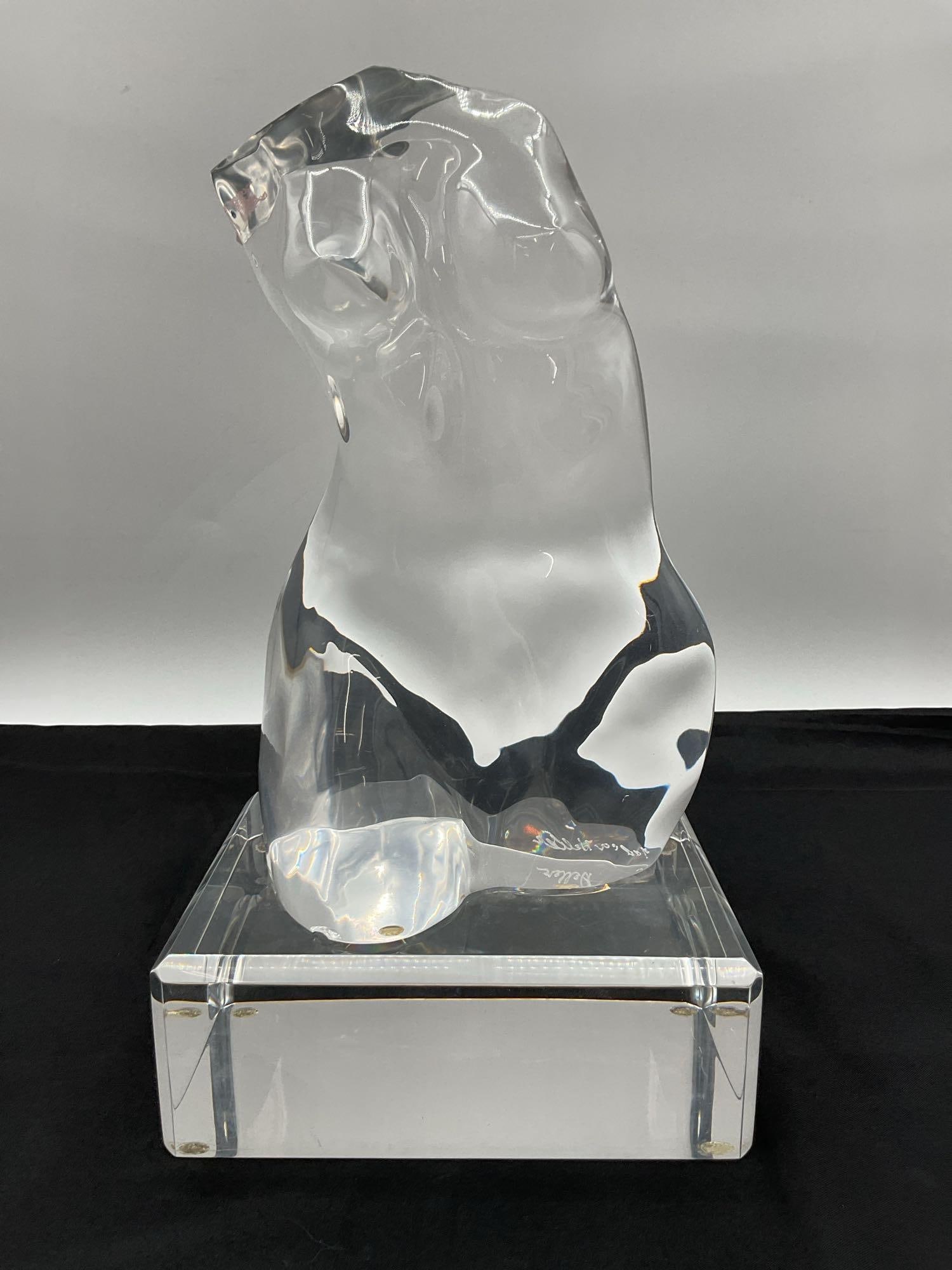 Abstract Female Torso Sculpture By Yaacov Heller (israeli, B.1941) Auction