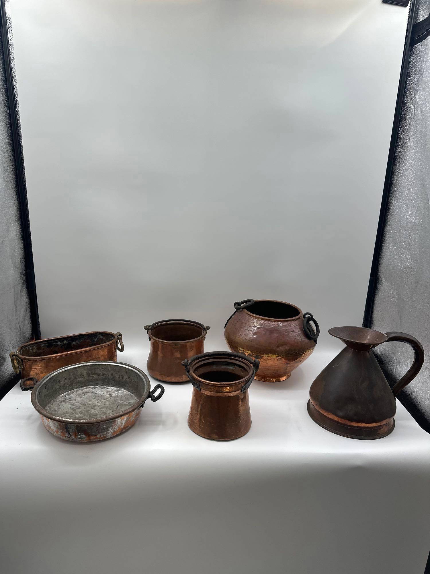 Assorted Vintage Copper Kitchenware Auction