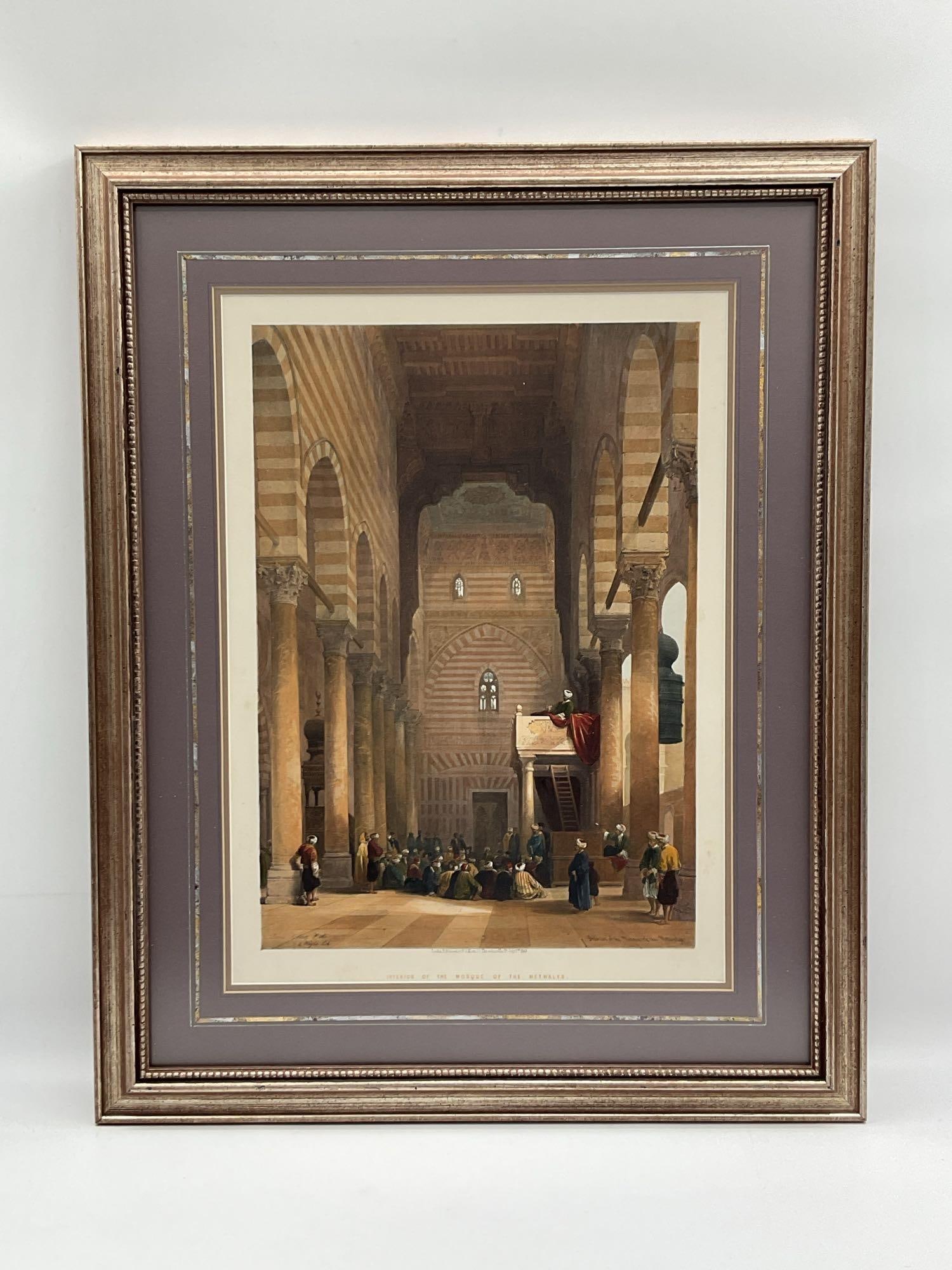 Interior Of The Mosque Of The Metwalys By David Roberts (england, 1796 ...