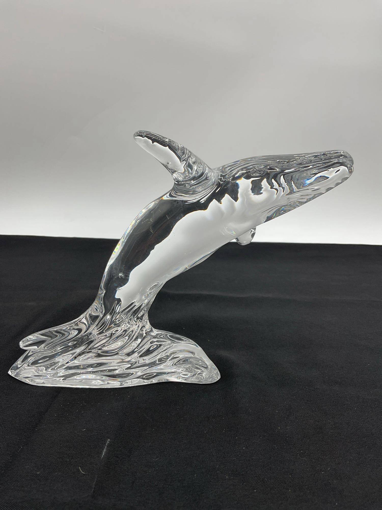 Waterford Crystal Leaping Humpback Whale Sculpture - Jul 27, 2025 ...
