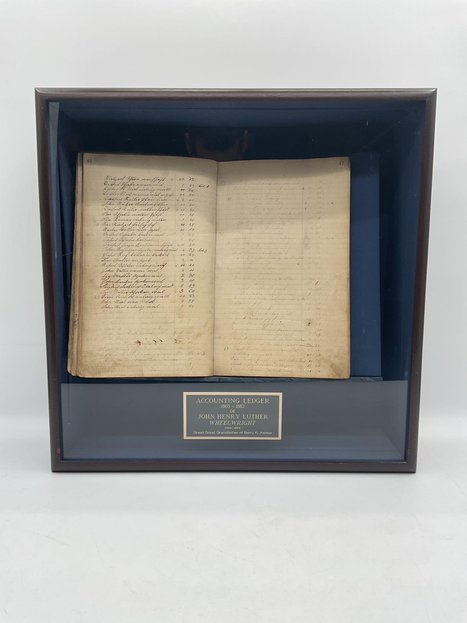 Buy Antique Accounting Ledger Of John Henry Leitner (1847-1867 ...