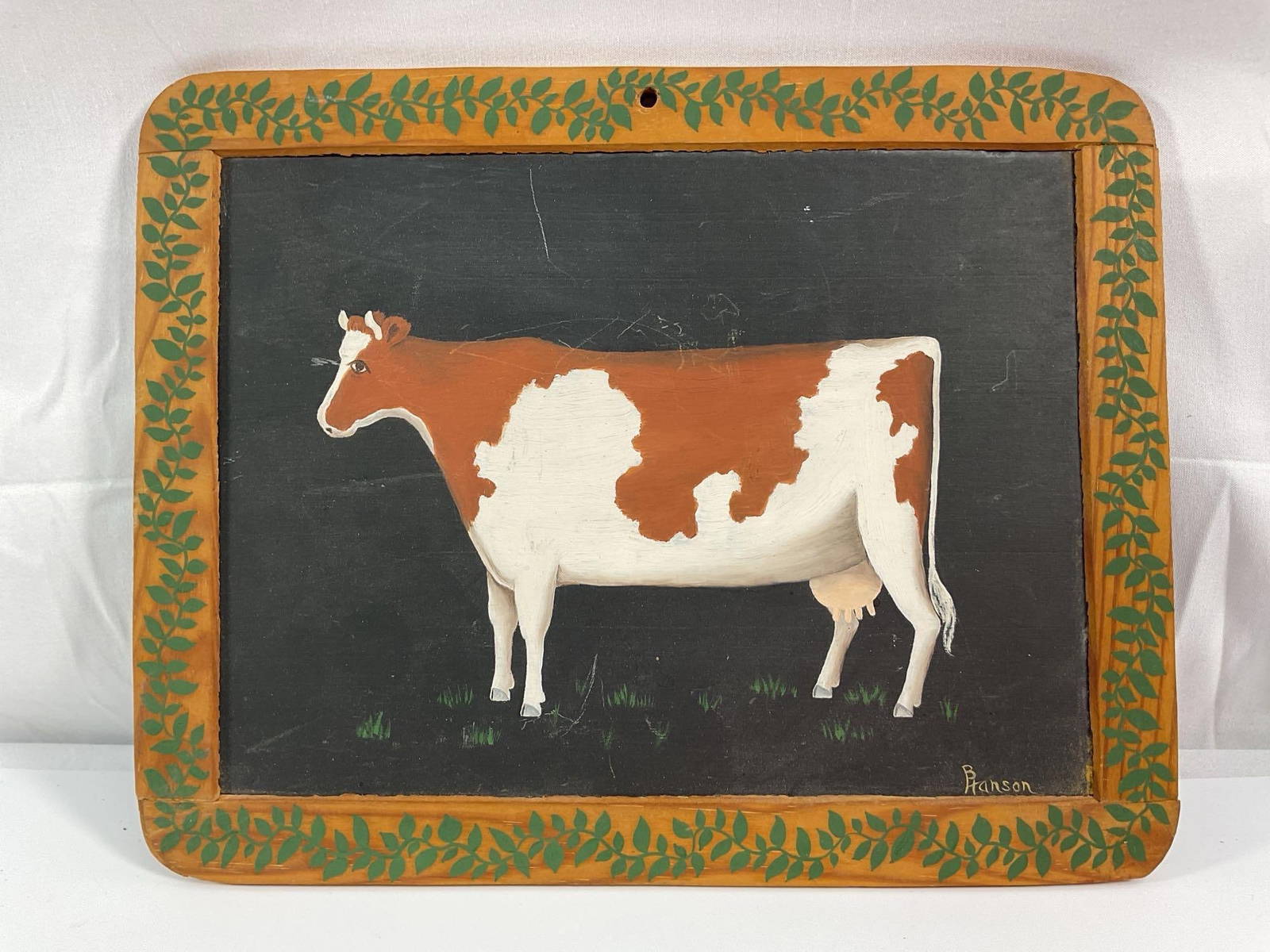 Cow Chalkboard - Box 12 Auction