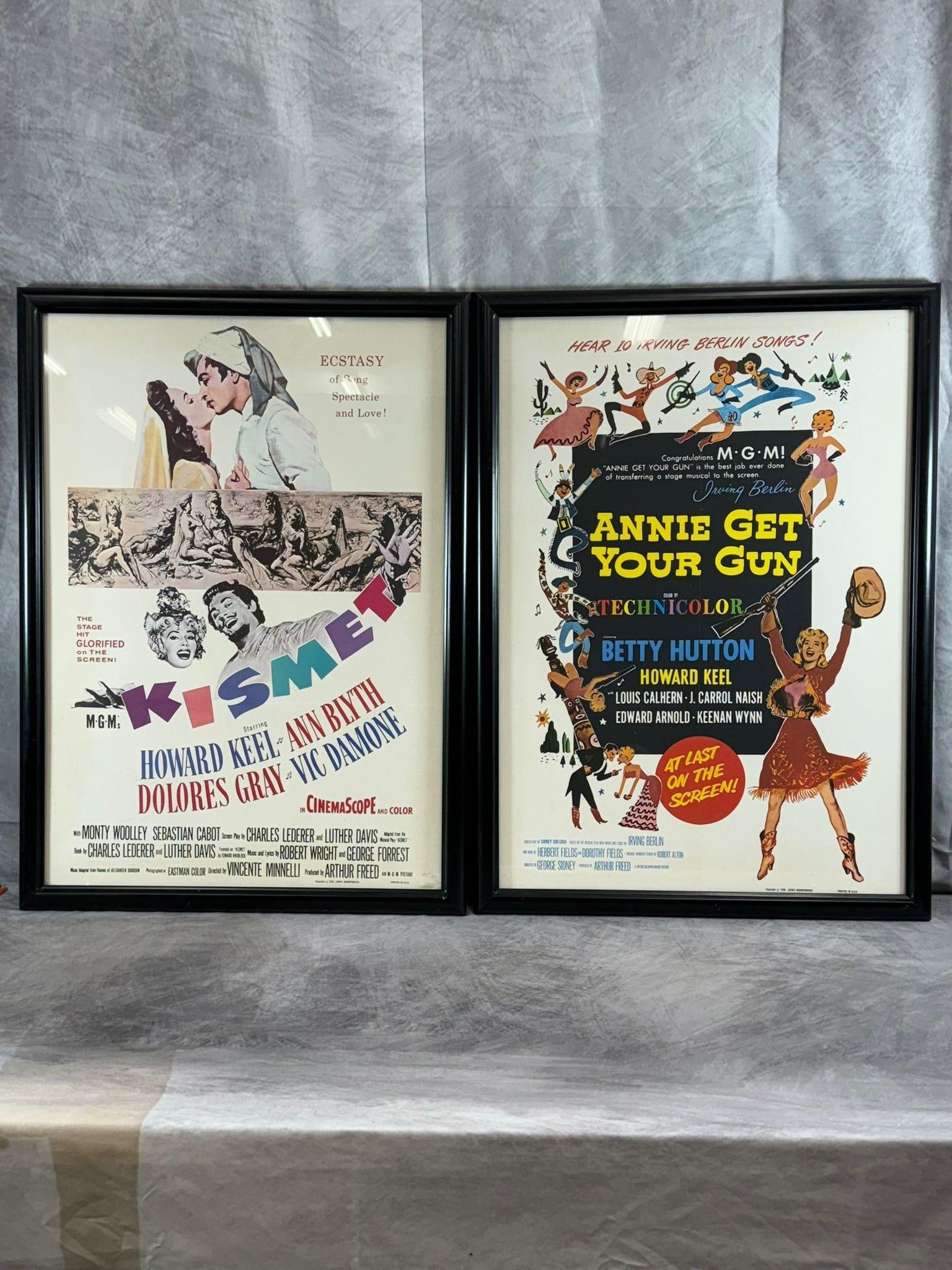"kismet" & "annie Get Your Gun", Framed 1900's Movie Photos Auction