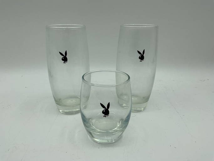 Playboy Bunny Logo Glassware Set (3)