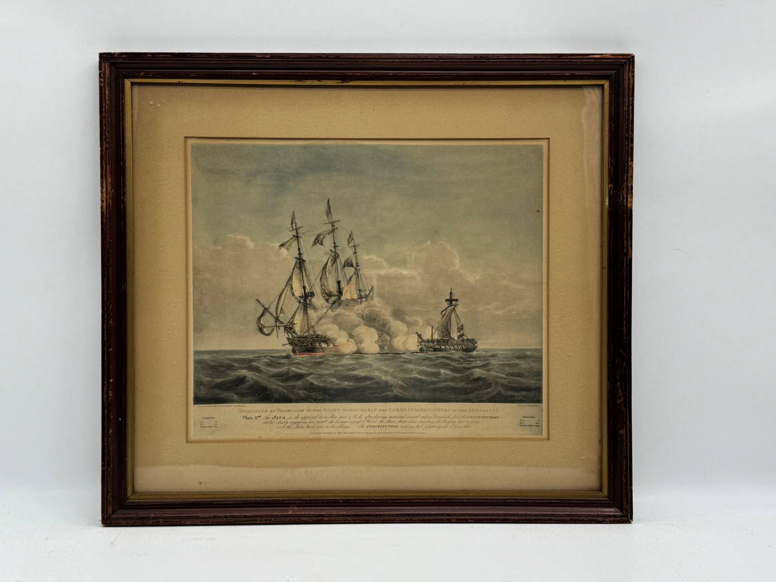 Buy Framed Naval Battle Print | Williamson Auction Gallery In Fl