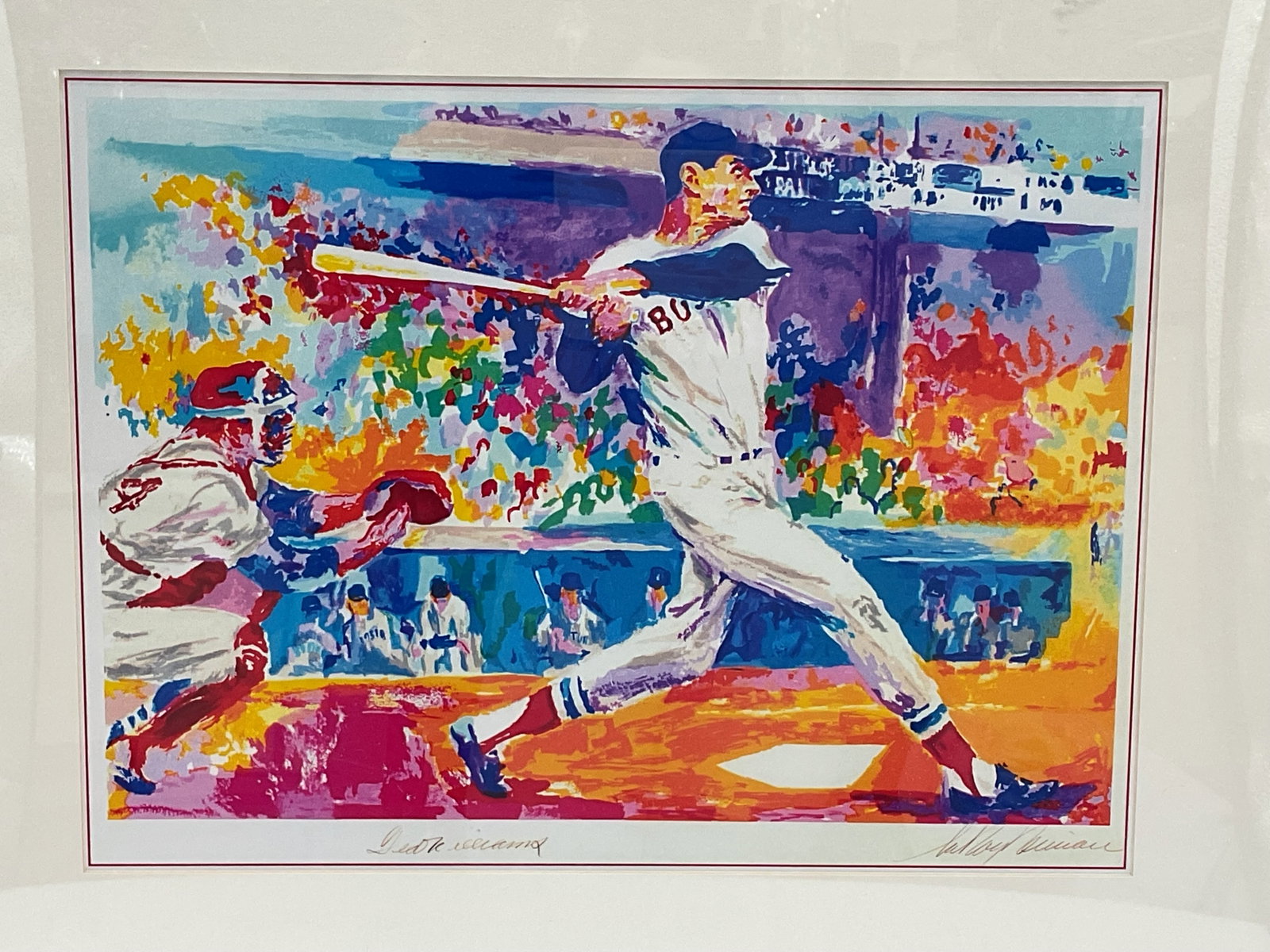 "ted Williams" By Leroy Neiman (united States, 1921-2012) Serigraph ...
