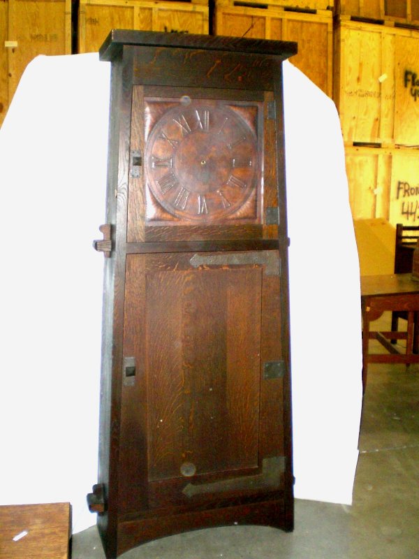 32. Handcrafted GPI Grandfather Clock/Roycroft Style