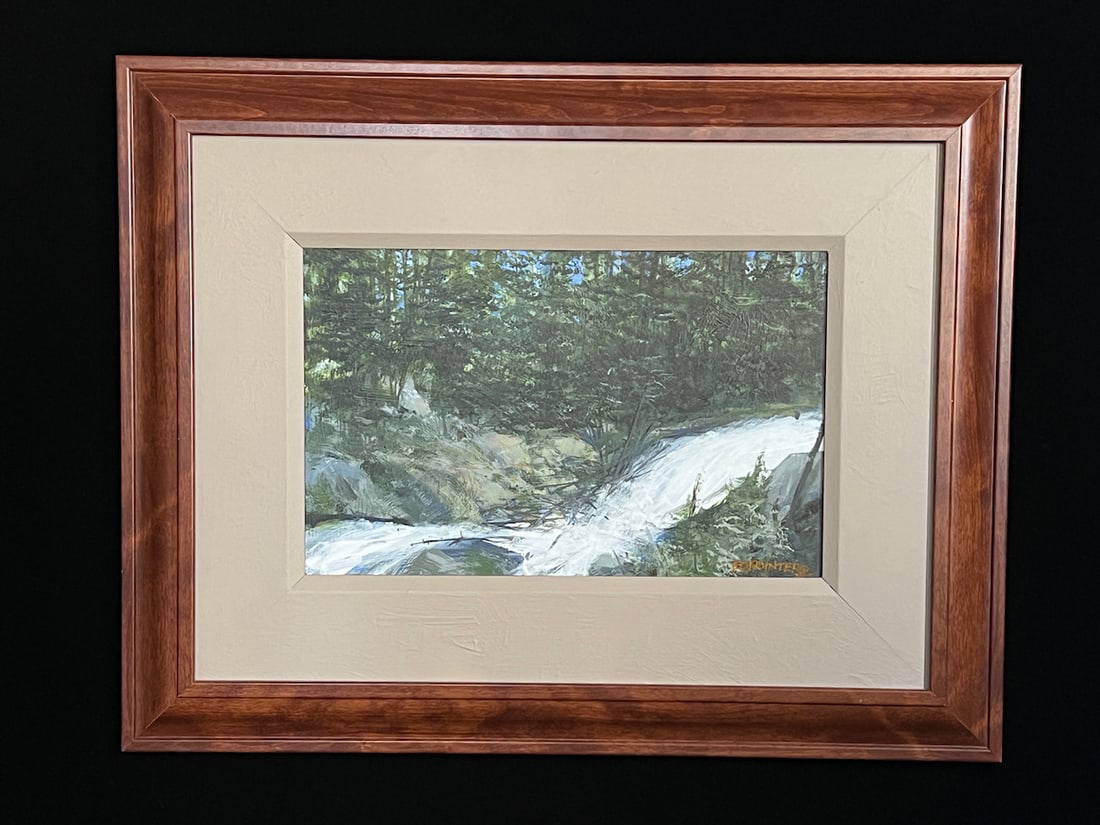 Colorado Mountain Stream No. 2 Ed Pointer Original Painting Auction