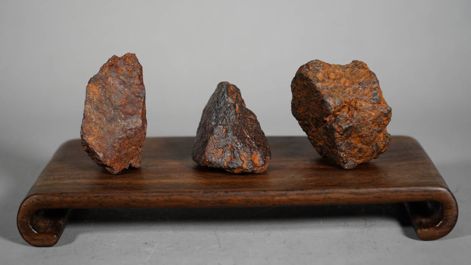 Group Of 3 Ten Thousand Years Old Unclassified Meteorites Auction