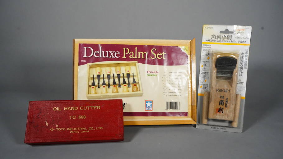 Flexcut Carving Tools & Two Japanese Tools (oil Hand Cutter & Mini Plane)