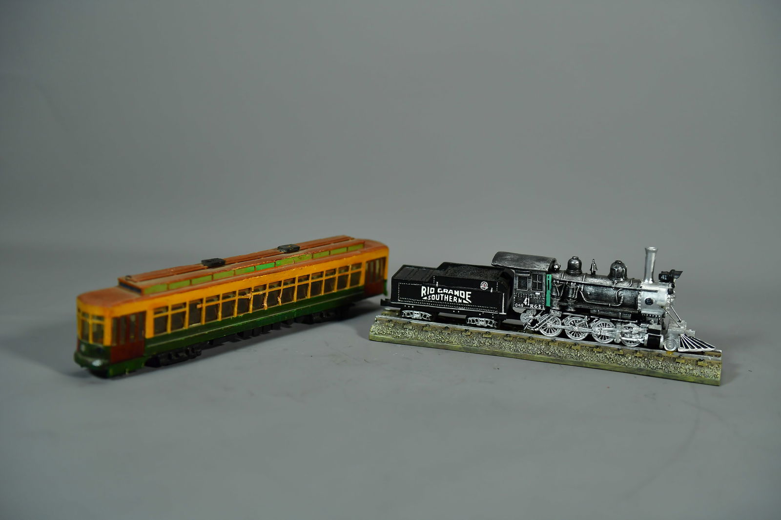 Two Vintage Models Train, Steam Locomotive & Walther's Wood Train ...