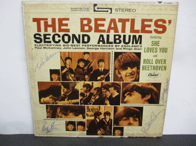 The Beatles Signed Second Album Signed By All 4 Beatles