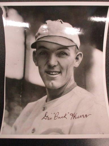George "buck" Weaver Signed Photograph Chicago White Sox 8 X 10
