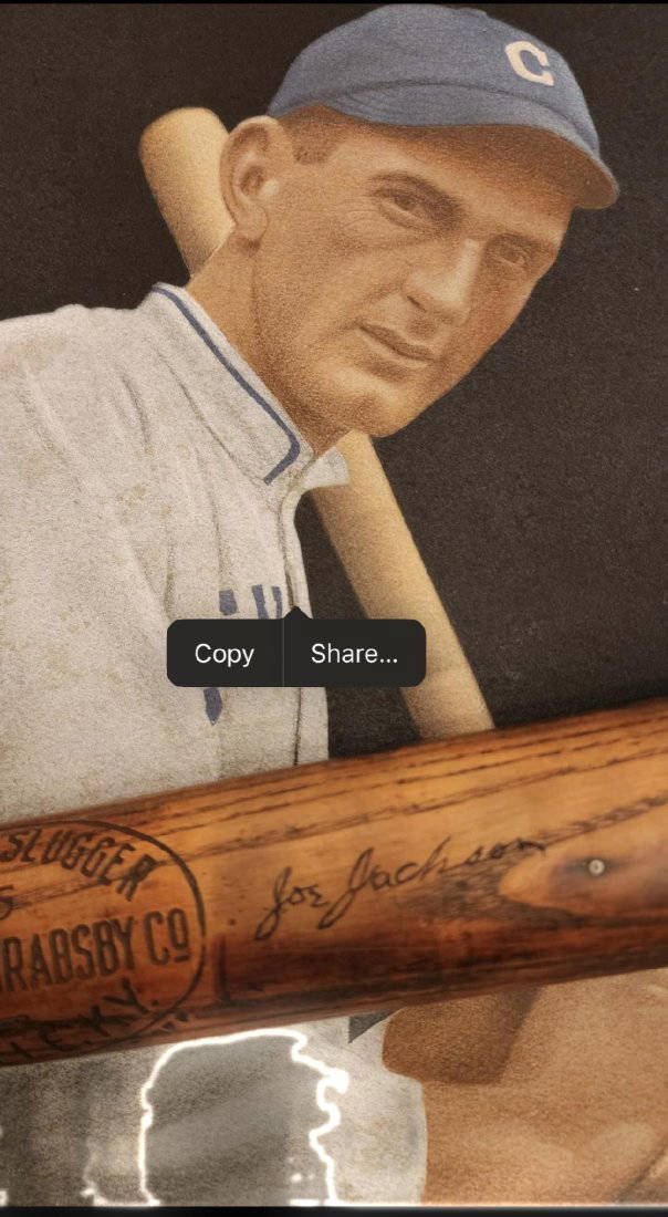 Shoeless Joe Jackson Signed Full Size 35-inch Hillerich And Bradsby ...