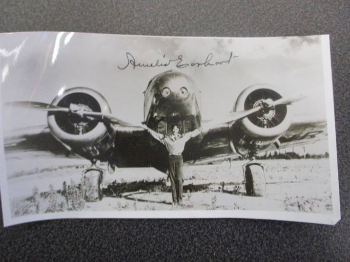 Rare Amelia Earhart Signed Photograph Authentic 7 X 4 Vintage Aviator ...
