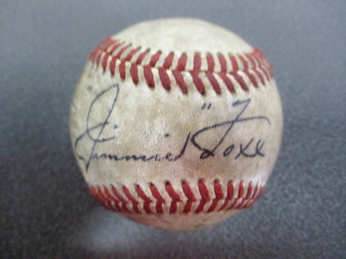 Rare Gem: Jimmie Foxx Autographed Baseball With Coa Auction
