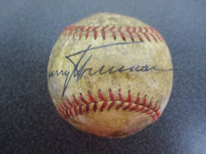 Historic Penmanship: Harry Truman Autographed Baseball With Coa