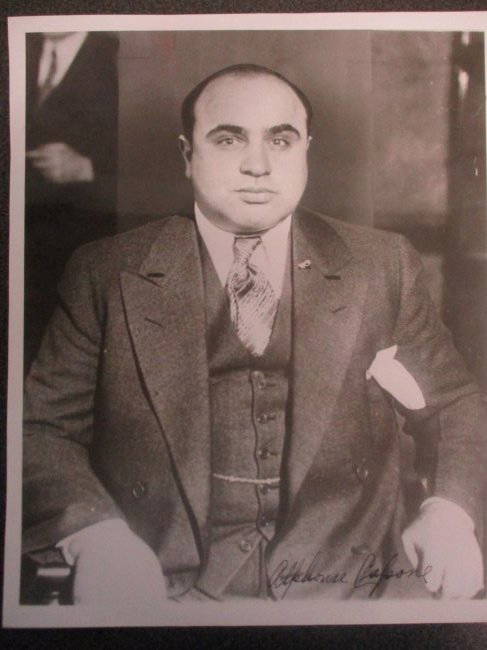 Authentic Al Capone Autographed Photograph 8" X 10" With Certificate Of ...