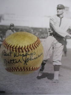 Rare Charles Duke Signed Baseball With Inscription And Coa