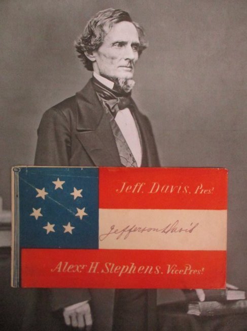 Jefferson Davis Signed Political Candidate Handout - A Rare Relic Auction