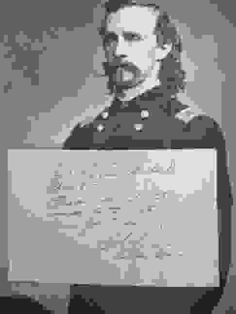 General George Armstrong Custer Signed Note To Headquarters Of The ...