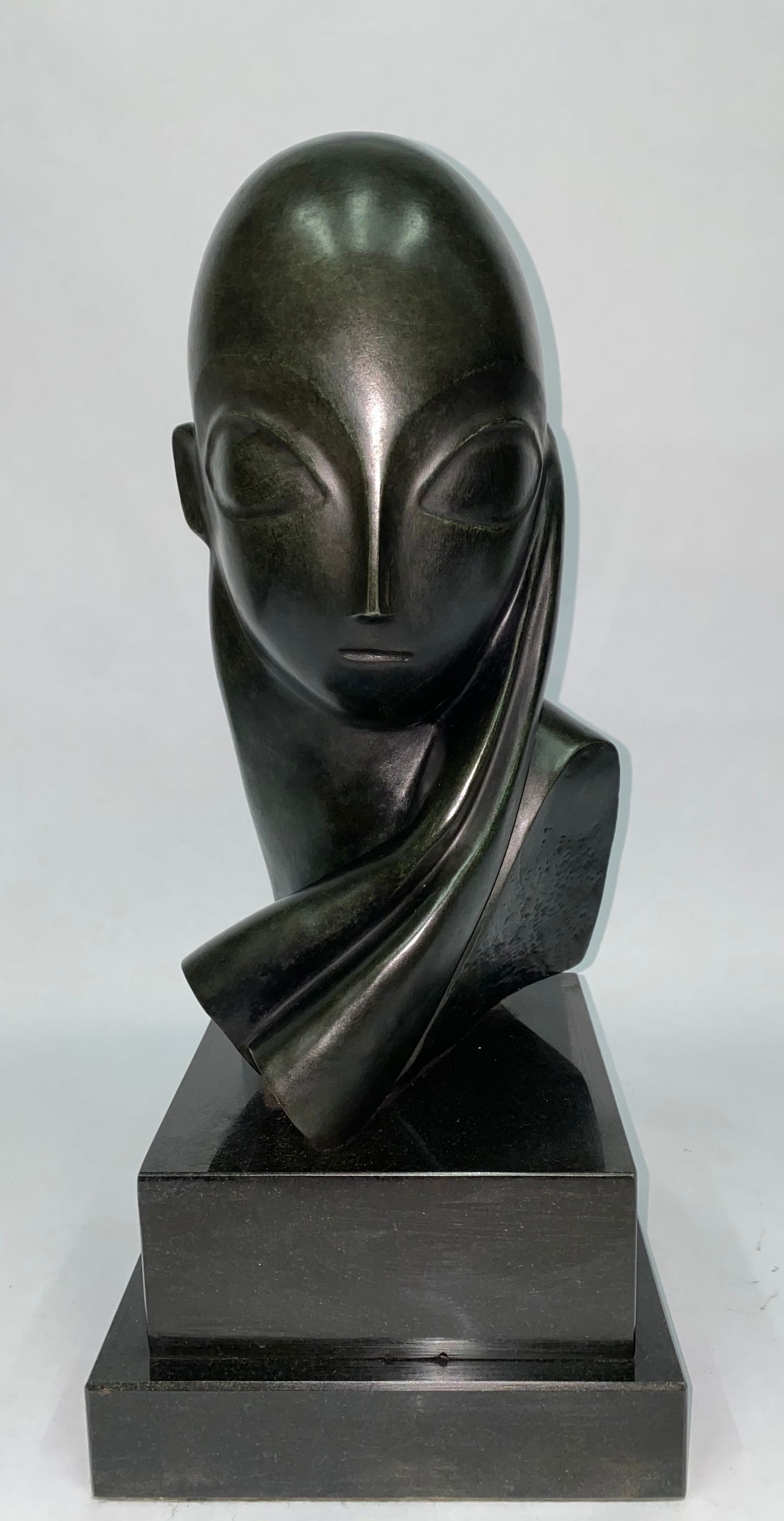 Large Romanian Bronze Sculpture Constantin Brancusi Mademoiselle Pogany ...