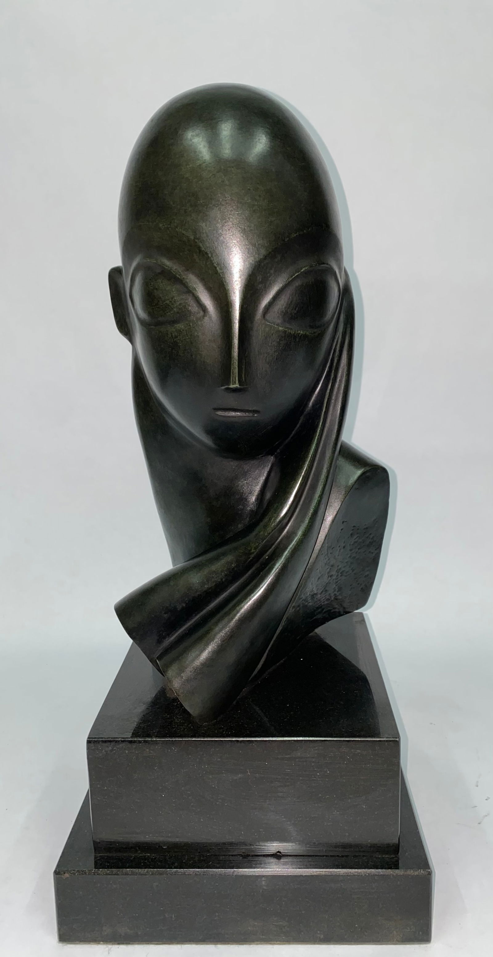 Large Romanian Bronze Sculpture Constantin Brancusi Mademoiselle Pogany ...