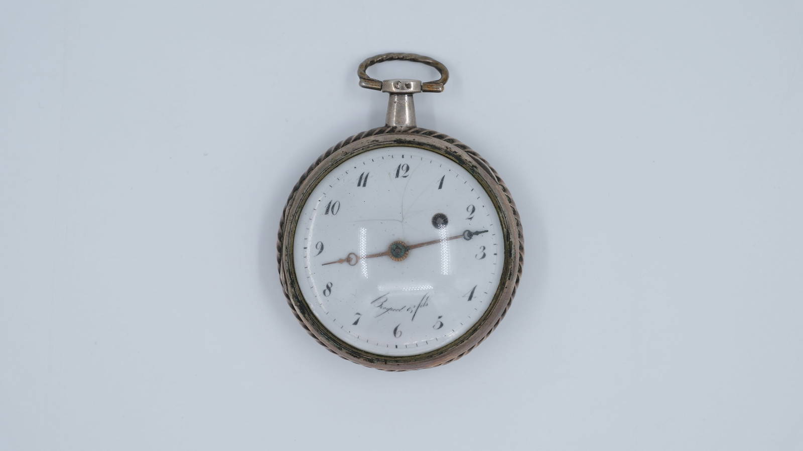 An Antique Silver And French Pocket Watch Marked By Breguet & Fils ...