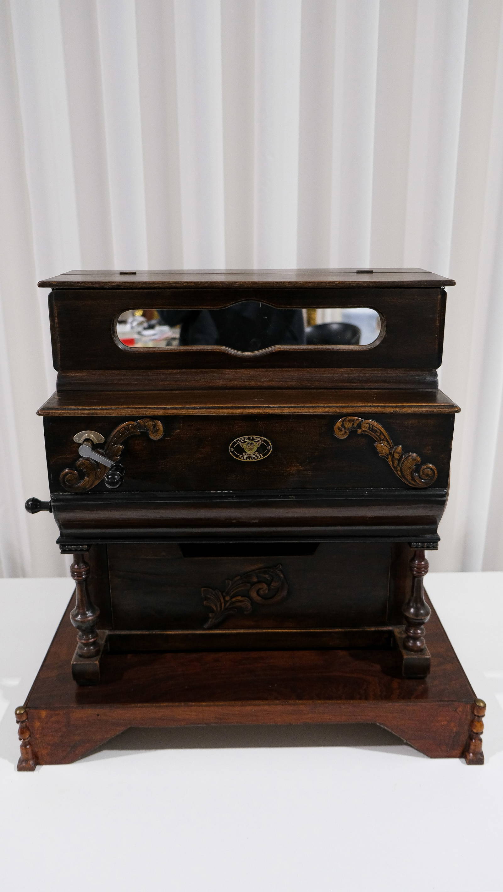 An Antique Spanish Barrel Organ Music Box By Vicente Lliranes ...