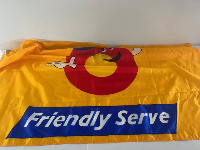 Vintage Gas Station Advertising Banner