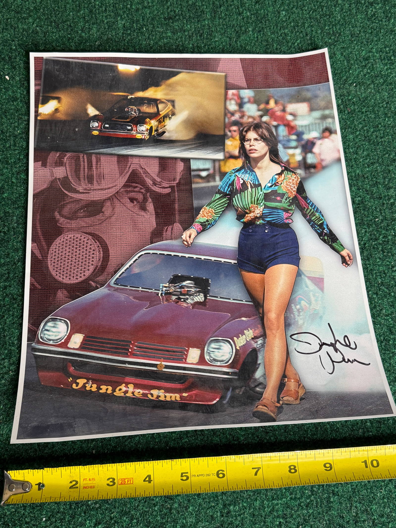 Jungle Pam Signed Photo Of Jungle Jims Car Auction