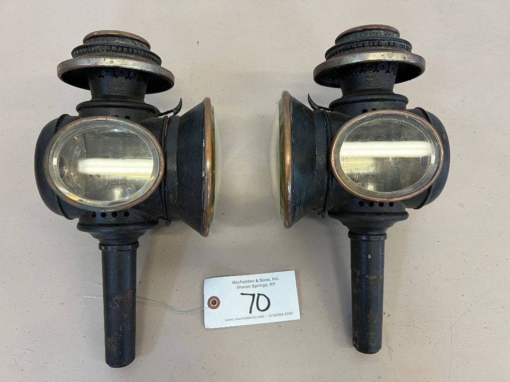 70 (2) Early Auto Lanterns Auction