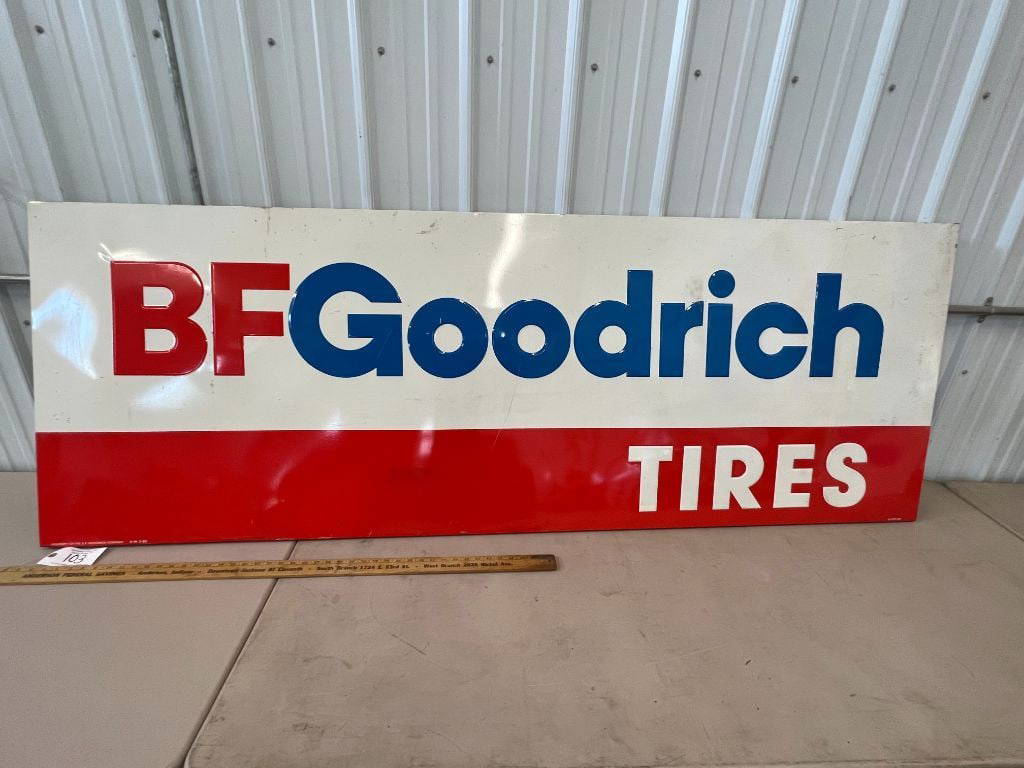 103 6ft Bf Goodrich Sign Auction