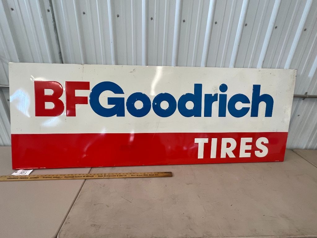 103 6ft Bf Goodrich Sign Auction