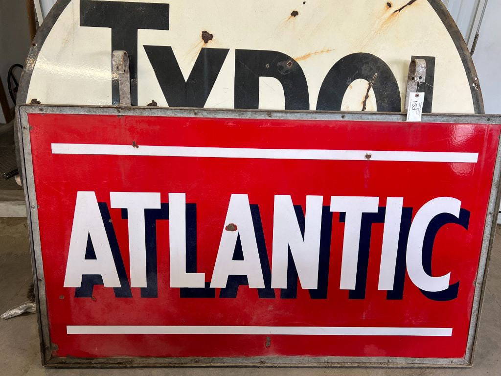 153 Porcelain Double Sided Atlantic Sign - Sep 04, 2023 | Macfadden ...