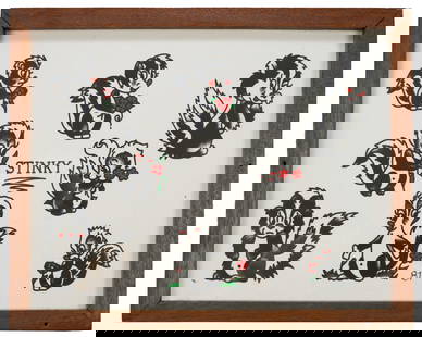 Patriotic American Eagle Tattoo Design, Possibly By Al Schiefley (ohio, Ca. 1955)