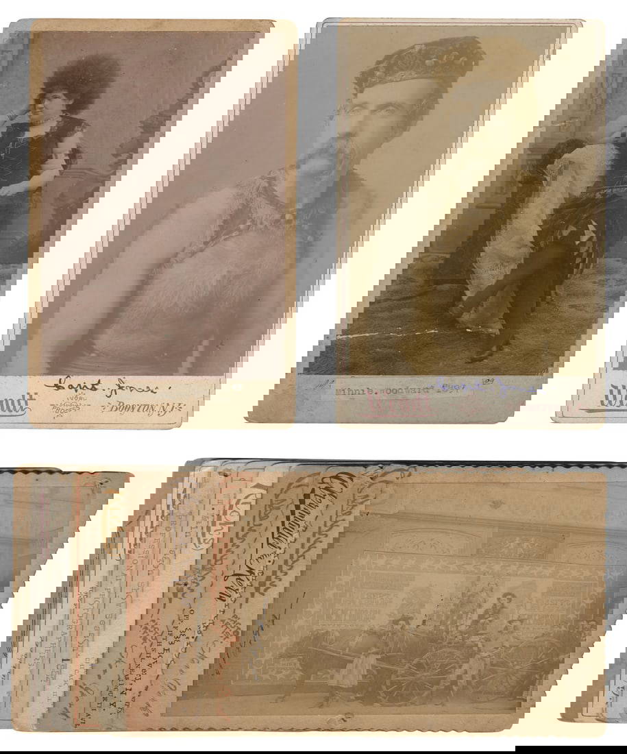 Collection Of Nineteen Cabinet Cards Of Circus And Sideshow Performers ...