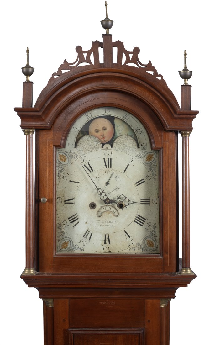Federal Tall Clock By Timothy Chandler (concord, New Hampshire, Ca. 1800) Auction