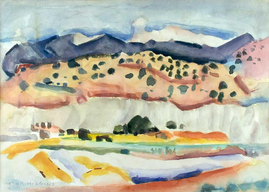 Lee Witt Ranch, Taos by Victor Higgins (1884-1949) (#0235) on Sep 18 ...