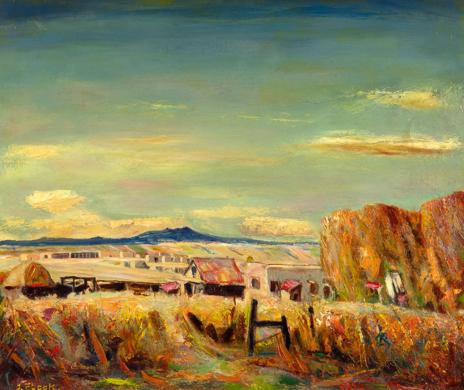 Joseph Fleck (1892-1977), Taos Mesa Auction
