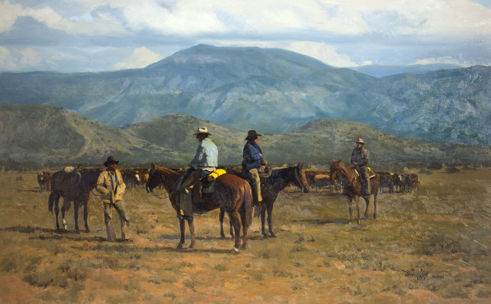 Jimmy Don Cox (1951- ), Strollin' Along, 1984 Auction