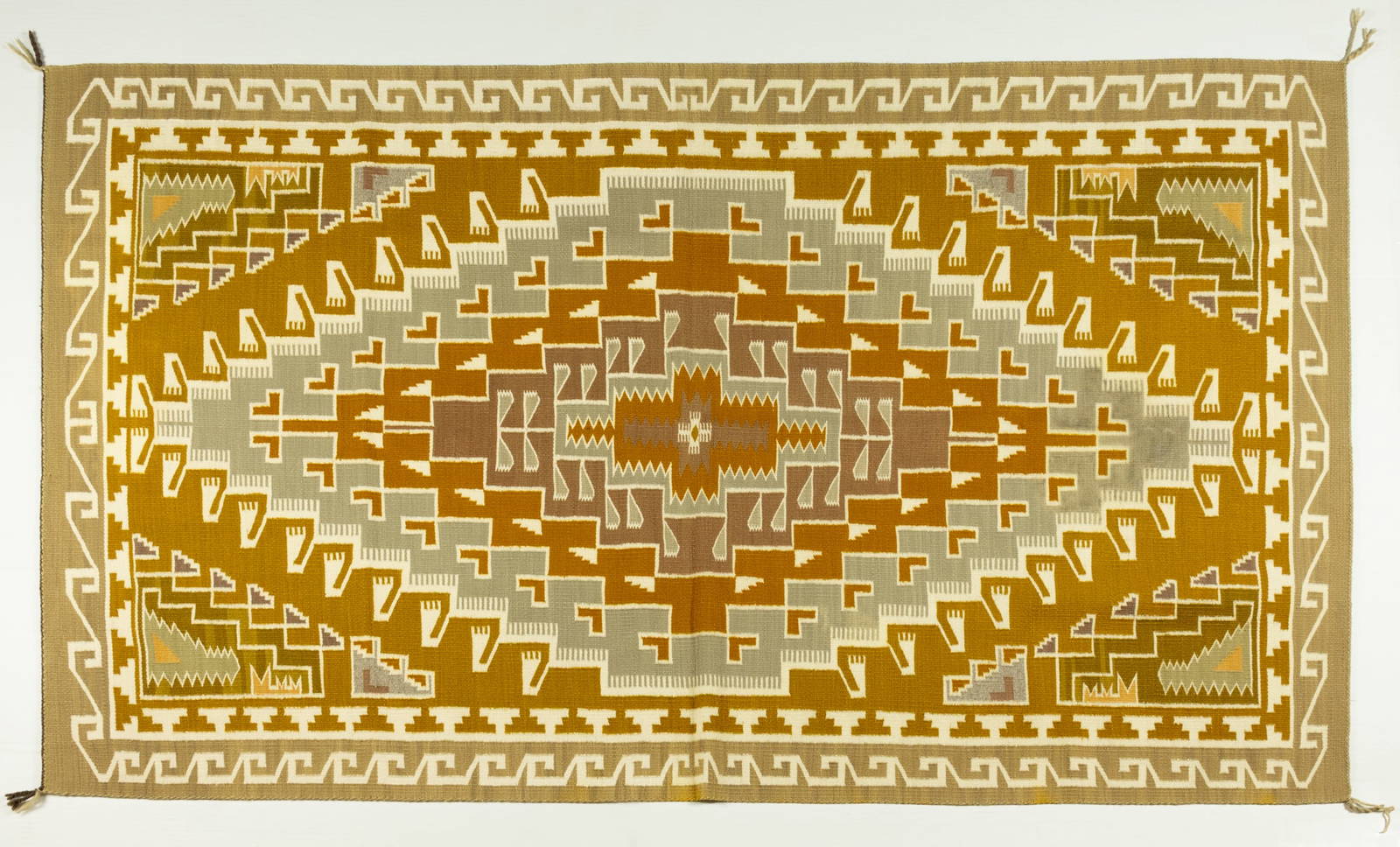 Unknown (20th/21st Century): Burntwater Navajo Rug, C. 1980 Auction