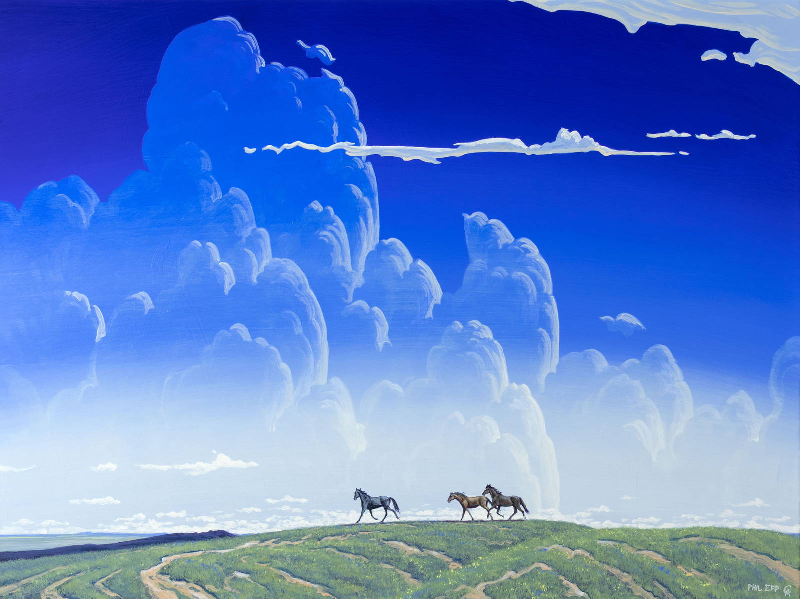 Phil Epp (1946- ), Distant Rumble Auction